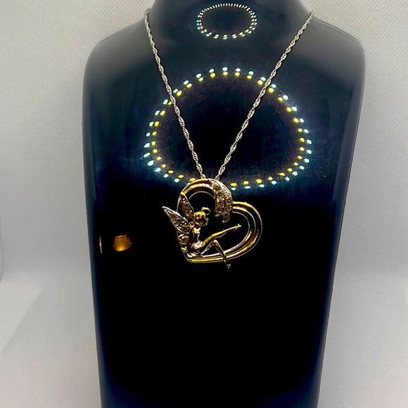 Disney | Jewelry | Disney Tinkerbell Pendant Necklace | Poshmark